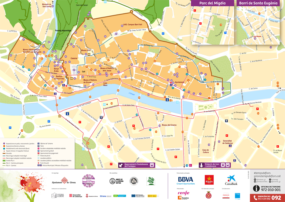 Plànol dels espais, serveis i horaris | Girona Temps de Flors ...